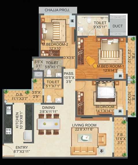 Sonam Indraprasth Floor Plans | Mira Road East, Mumbai