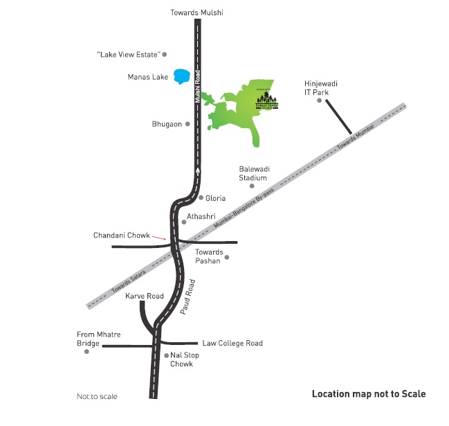 Paranjape Forest Trails Location Map | Bhugaon, Pune