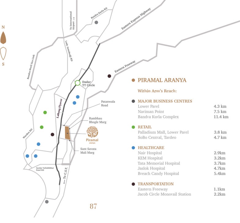 Piramal Aranya Ahan Location Map | Byculla, Mumbai