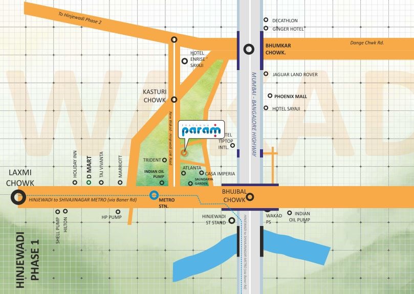 Prasanna Param Location Map | Wakad, Pune