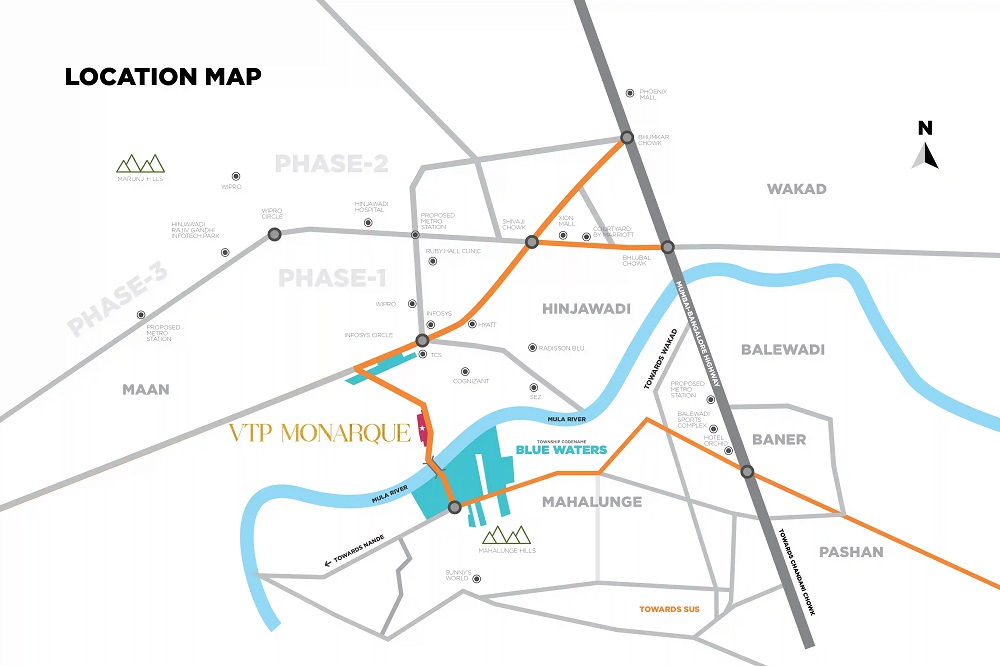 VTP Monarque Location Map | Hinjewadi, Pune